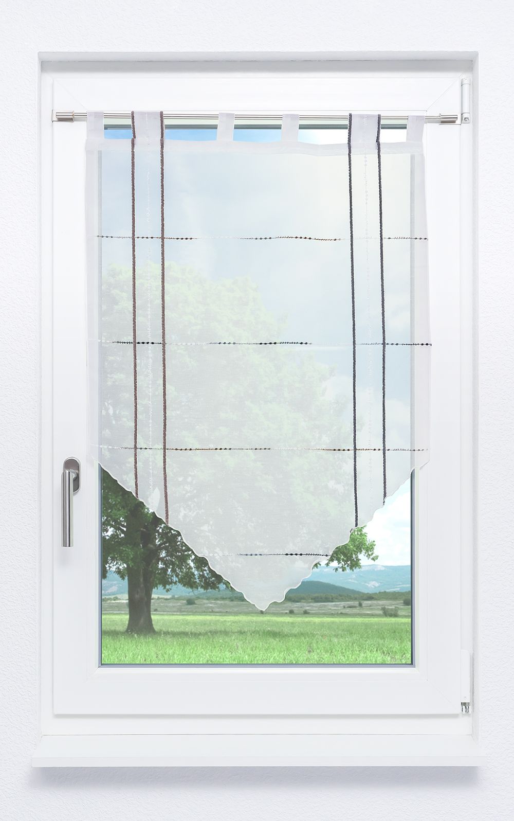 Scheibengardine 40 Cm Breit